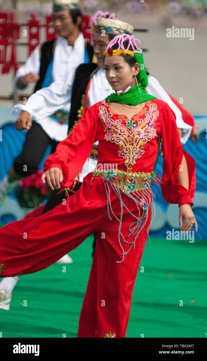 Salar song and dance Stock Photo - Alamy