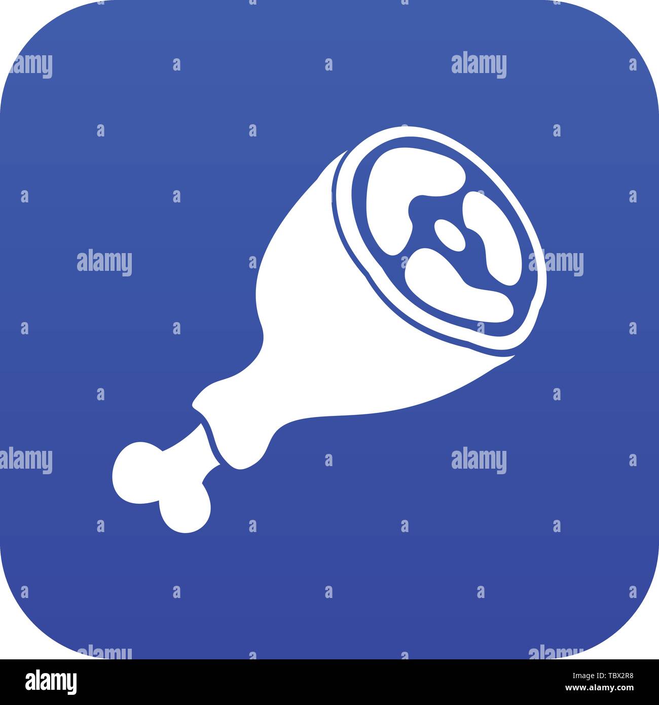 Piece of meat icon digital blue Stock Vector Image & Art - Alamy