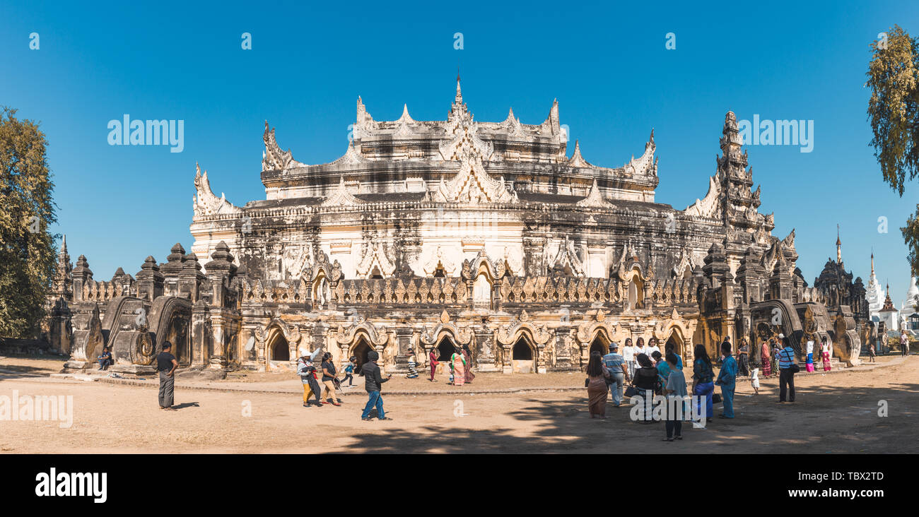 Scenery of the ancient city of Inwa, Myanmar Stock Photo - Alamy