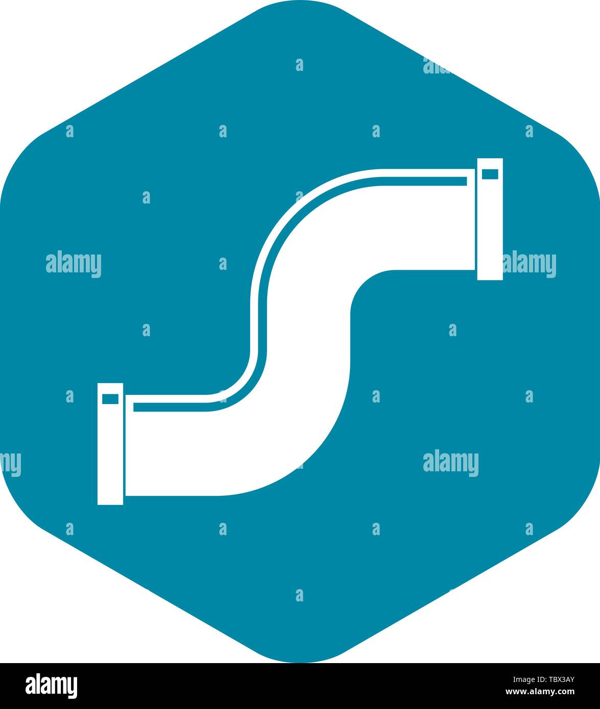 Joint pipe in form S letter icon, simple style Stock Vector Image & Art ...