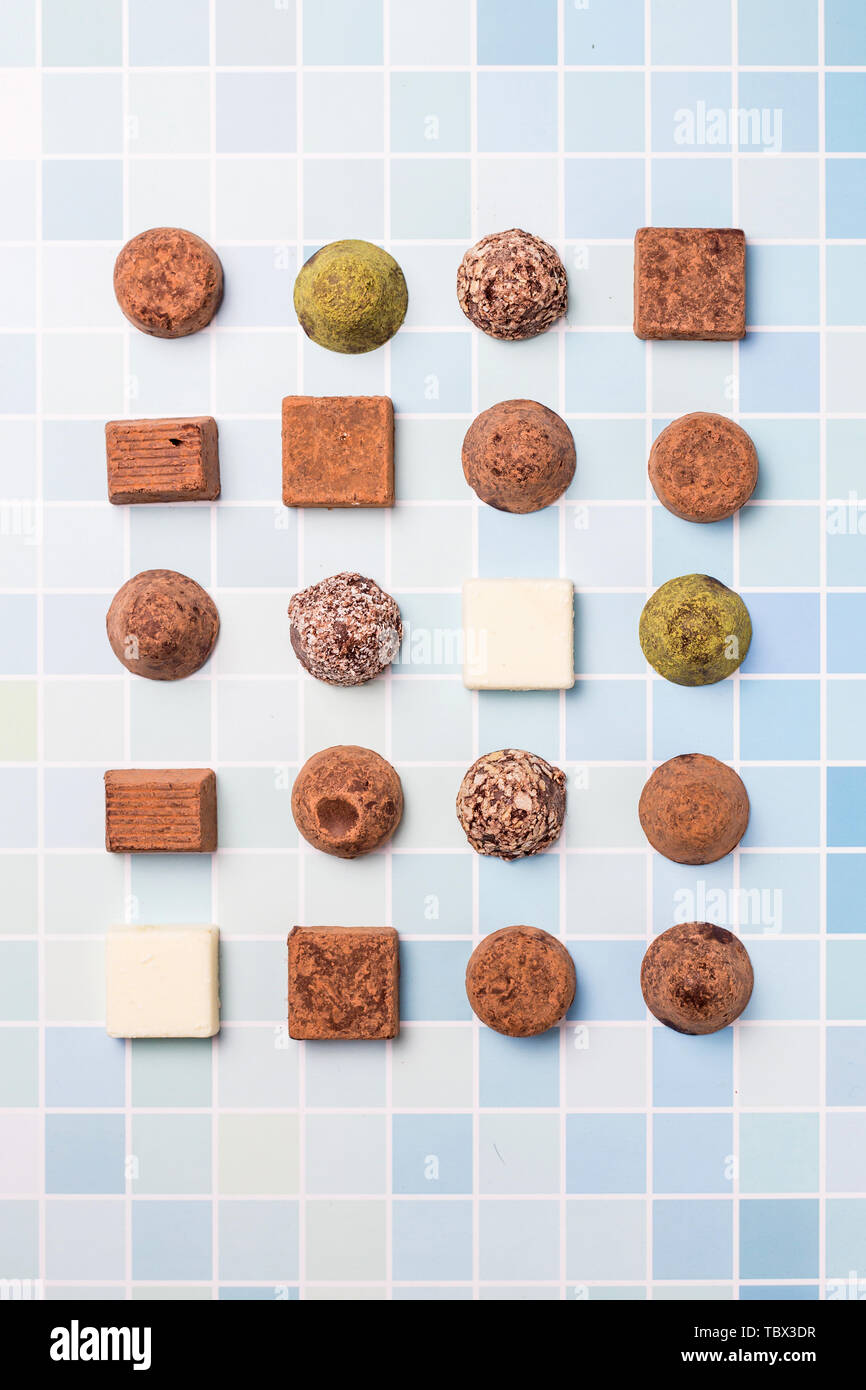 Different flavors of chocolate Stock Photo - Alamy