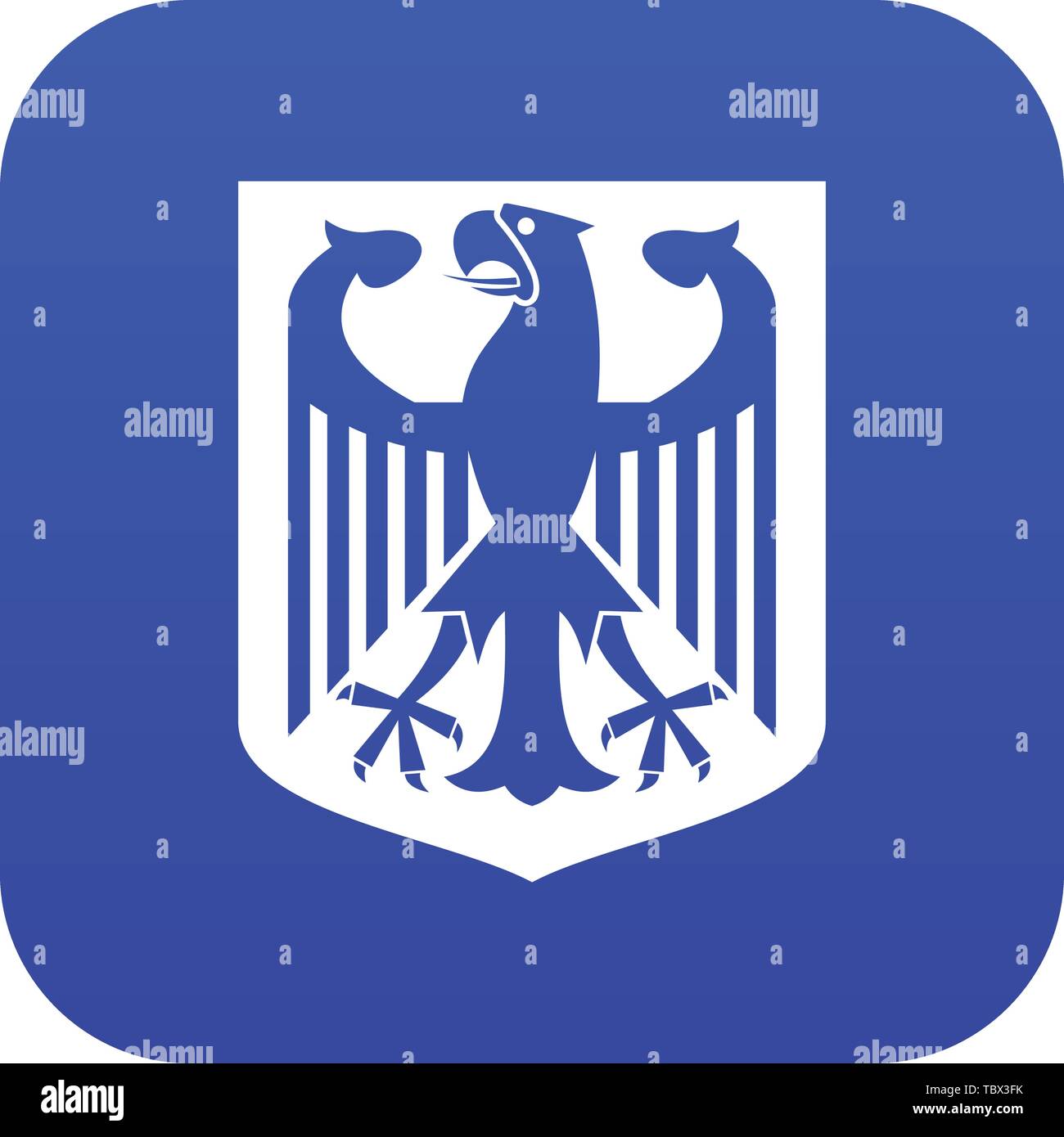 Coat of Arms of Germany icon digital blue Stock Vector Image & Art - Alamy