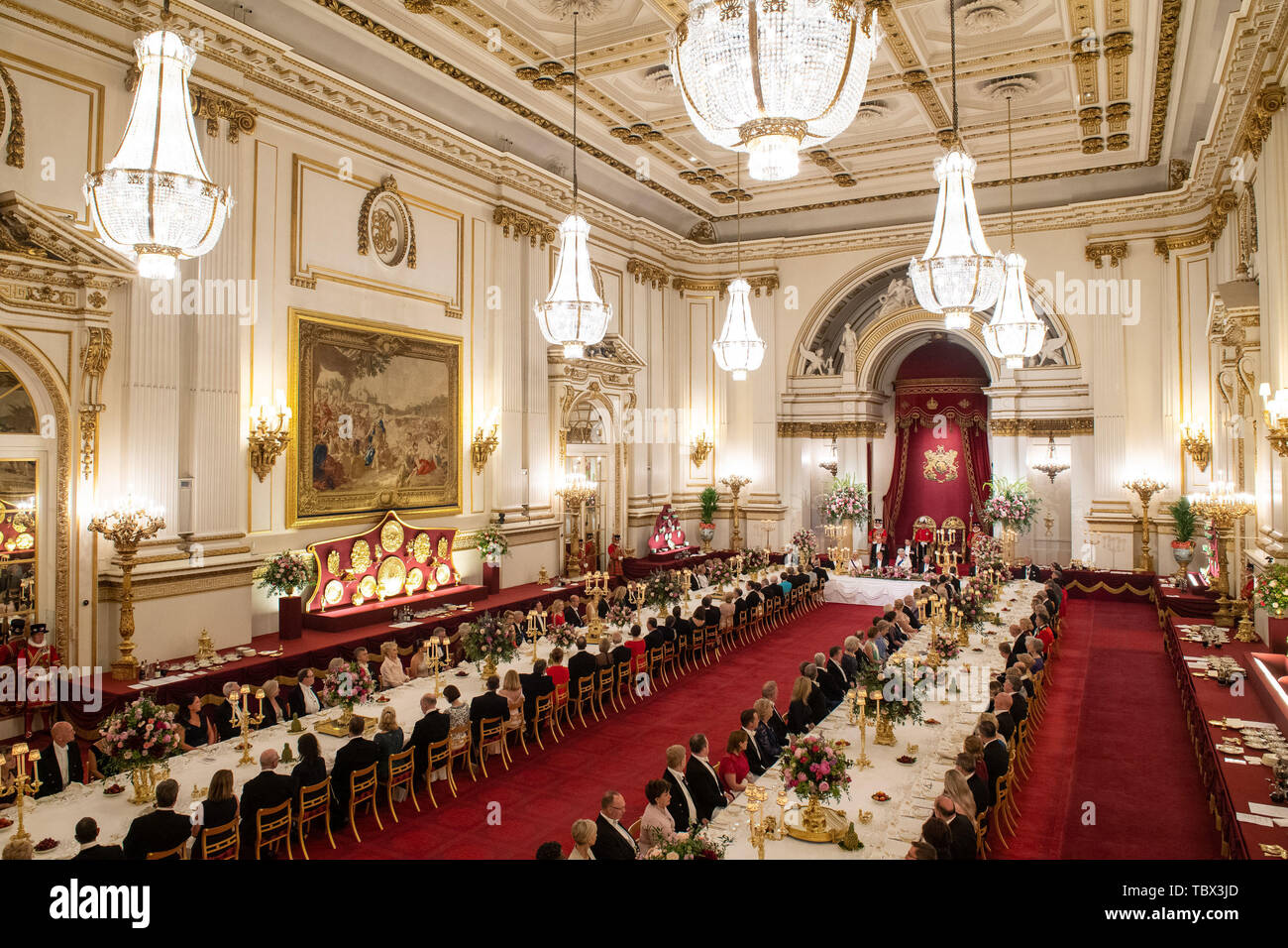 Guests state banquet hi-res stock photography and images - Alamy
