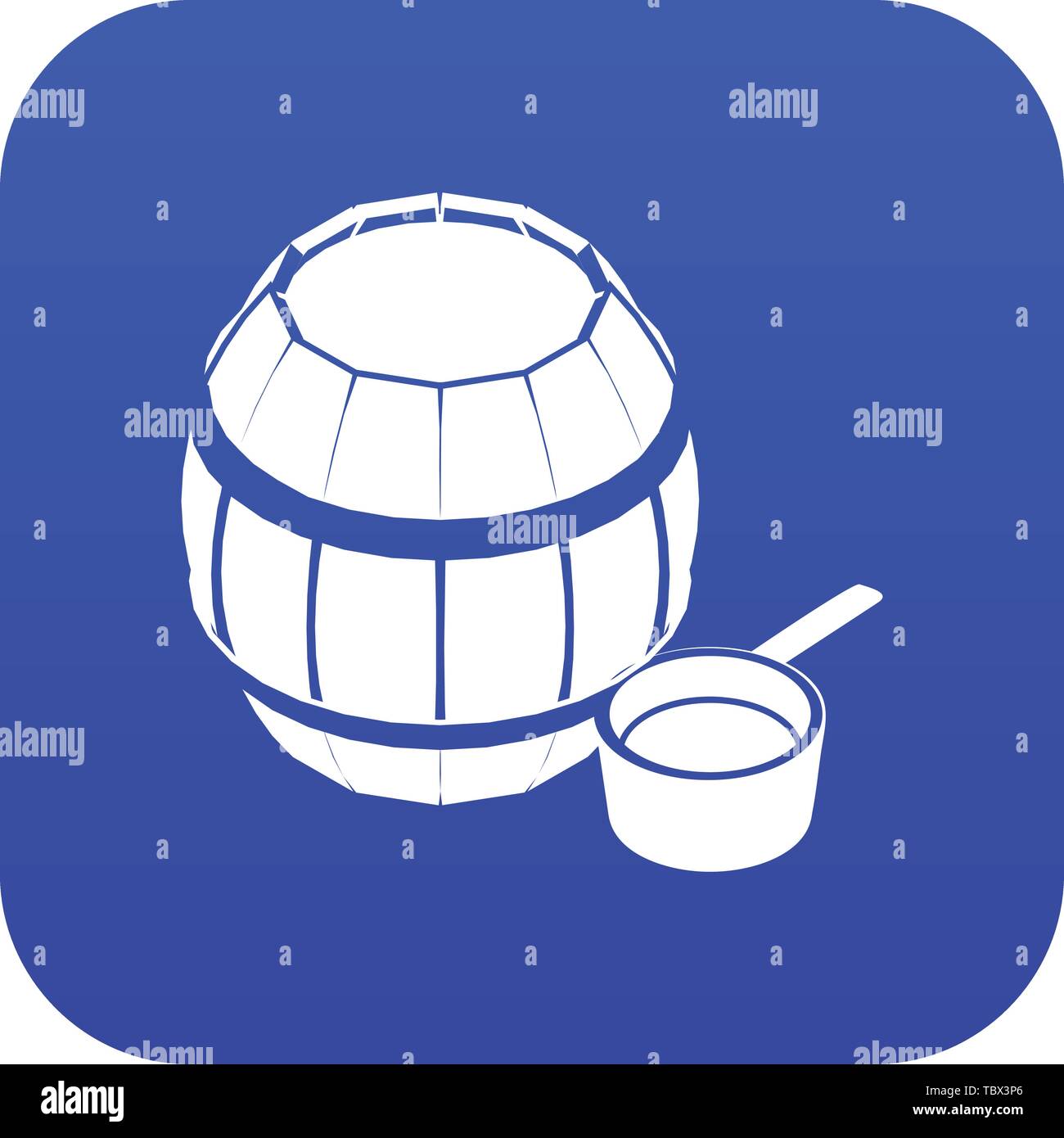Barrel honey icon blue vector Stock Vector Image & Art - Alamy