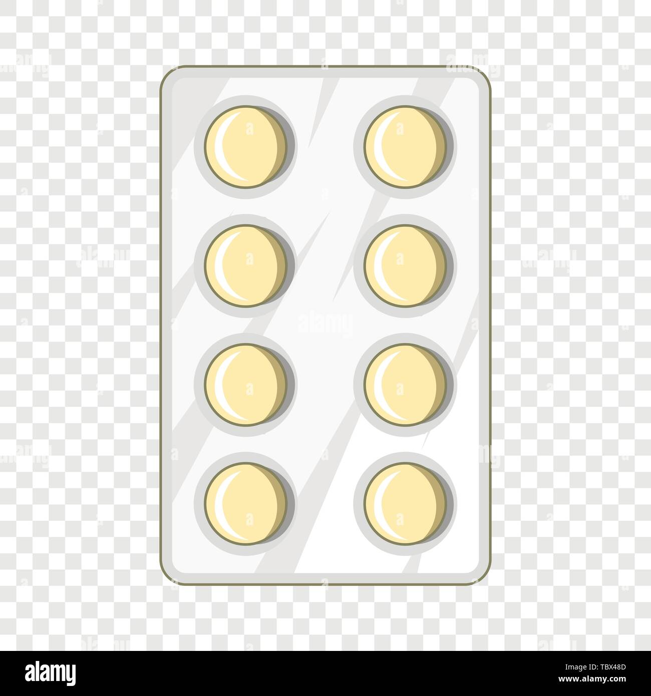 Pills in package icon, cartoon style Stock Vector Image & Art - Alamy