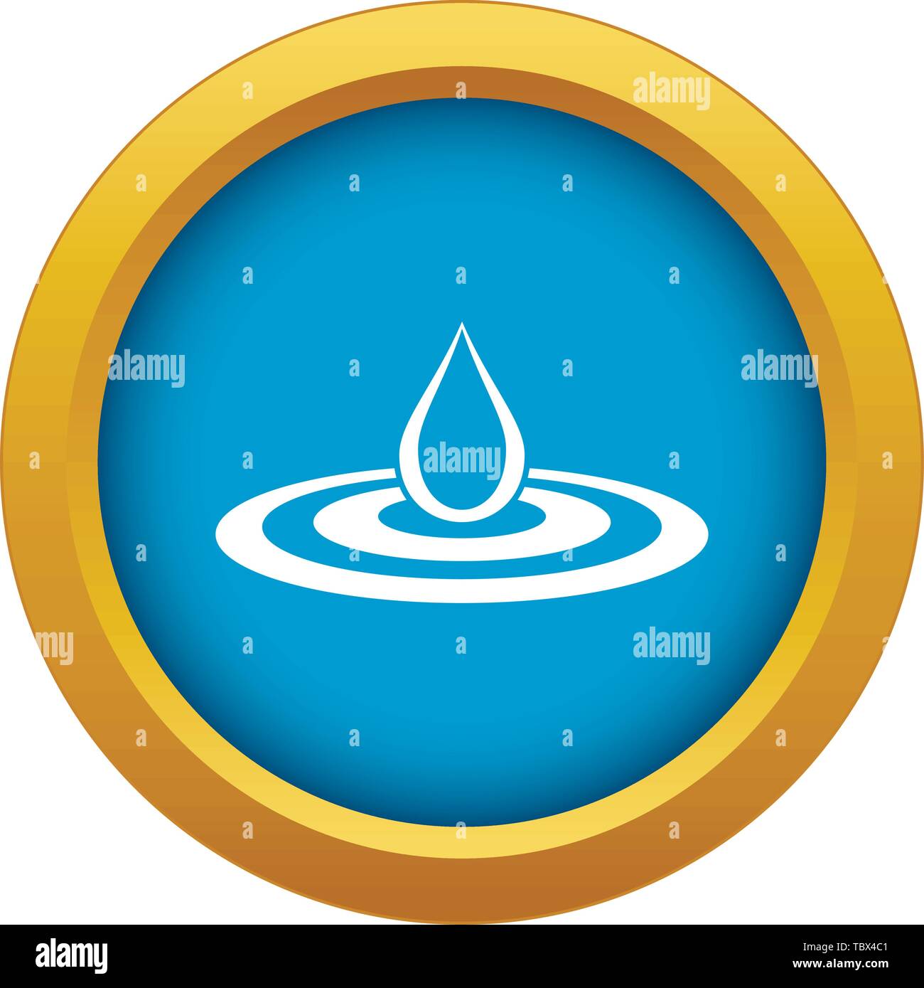 Water drop and spill icon blue vector isolated Stock Vector Image & Art ...