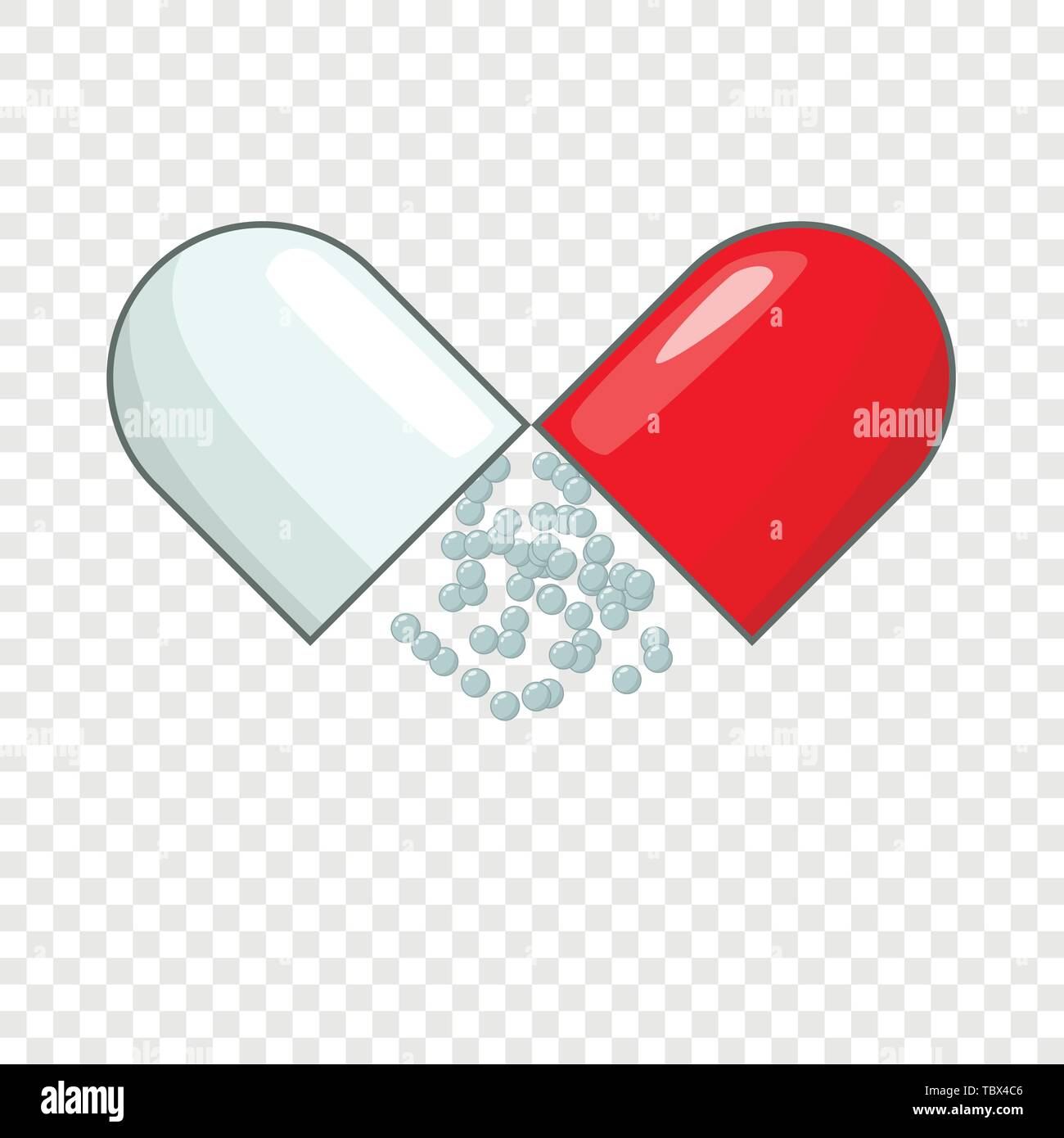 Open capsule pill icon, cartoon style Stock Vector Image & Art - Alamy