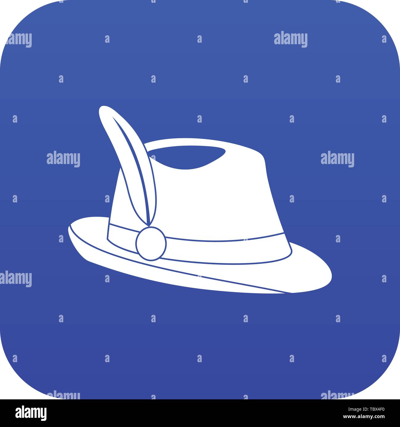 Irish hat icon digital blue Stock Vector Image & Art - Alamy
