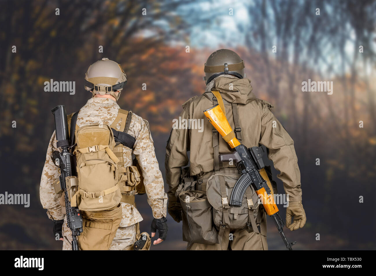 Two special force soldiers Stock Photo - Alamy