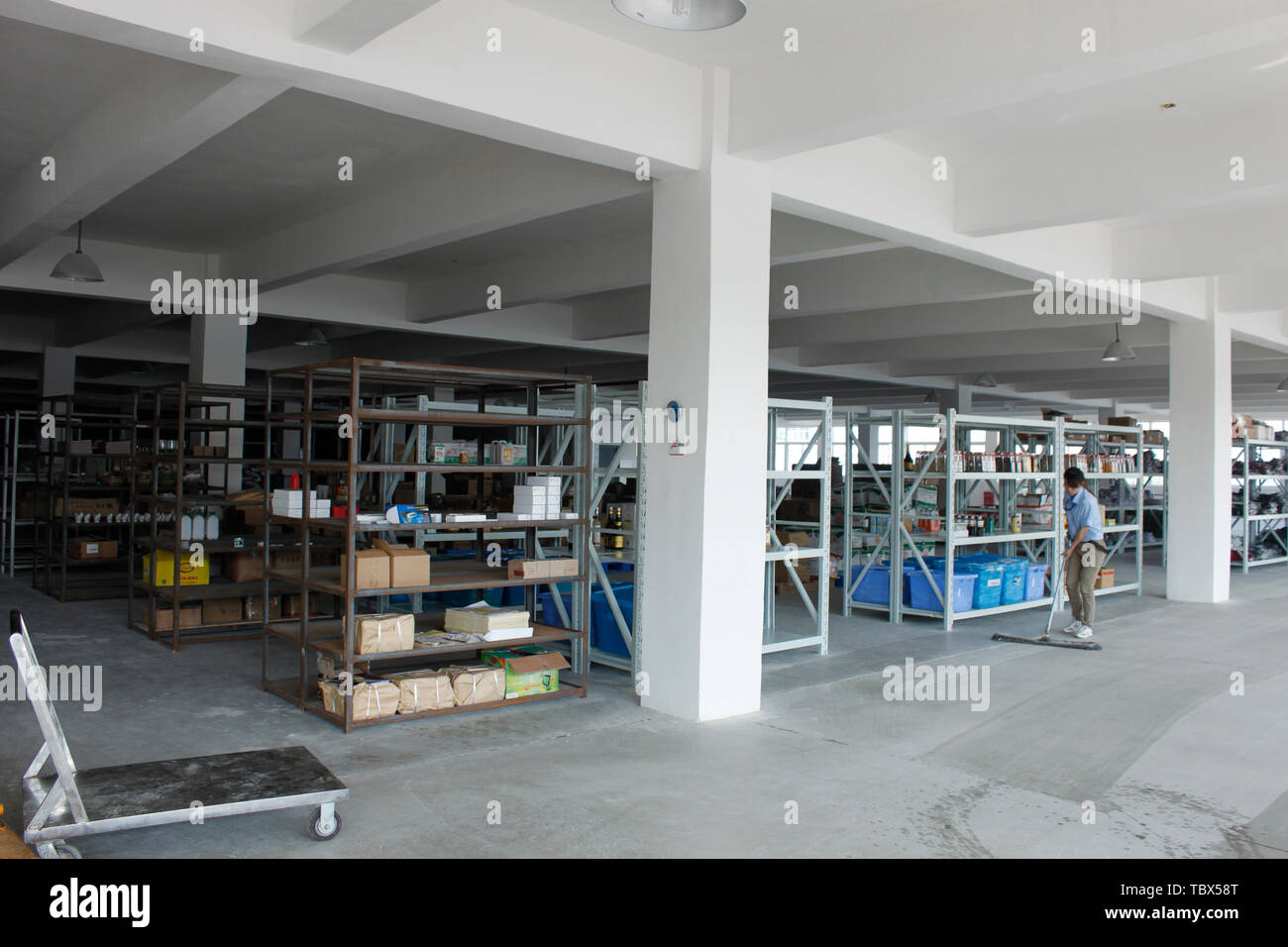 Food raw materials warehouse Stock Photo - Alamy