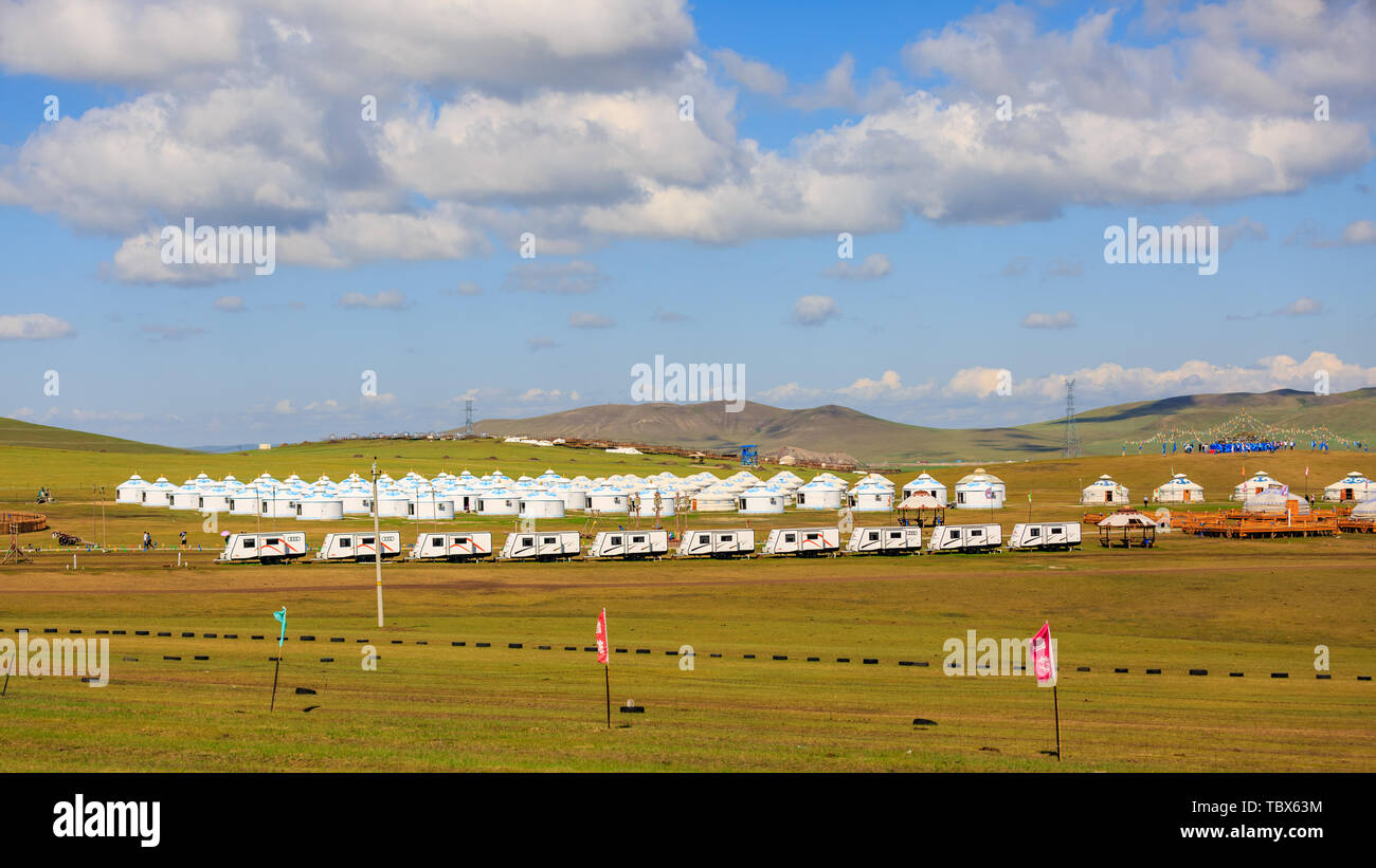 Summer in Hulunbuir Prairie, Inner Mongolia Stock Photo - Alamy