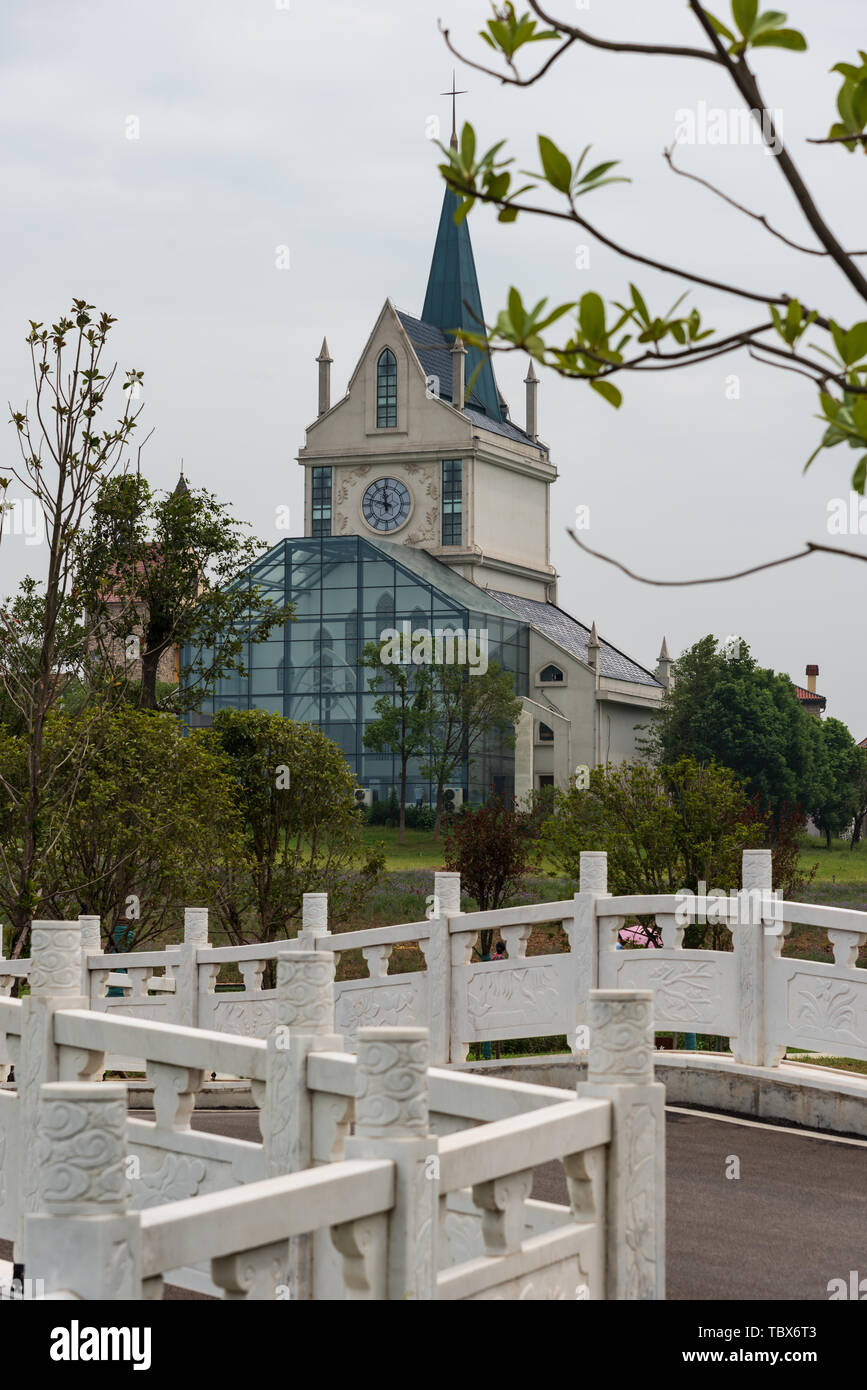 The scenery of Hua Bo Hui in Wuhan Stock Photo - Alamy