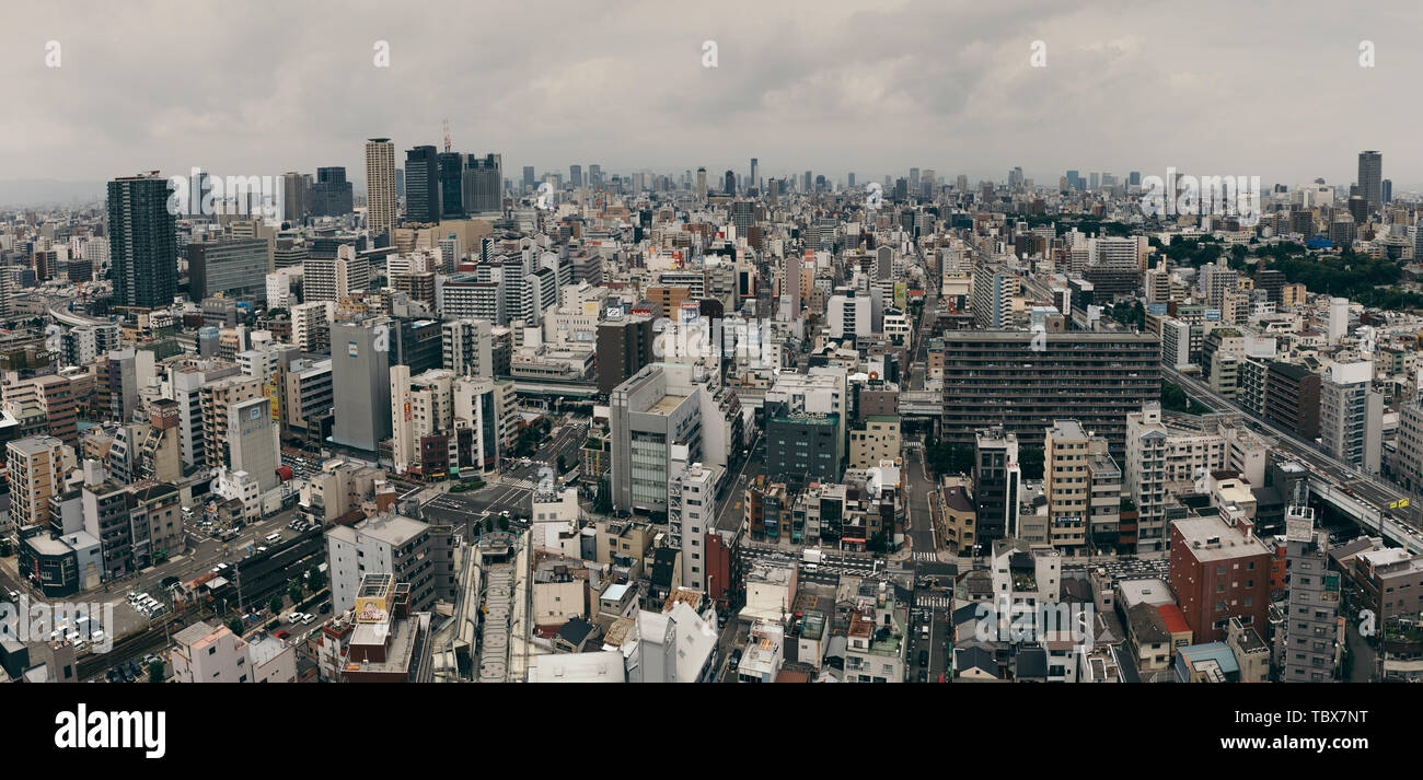 Japan osaka birds eye view hi-res stock photography and images - Alamy