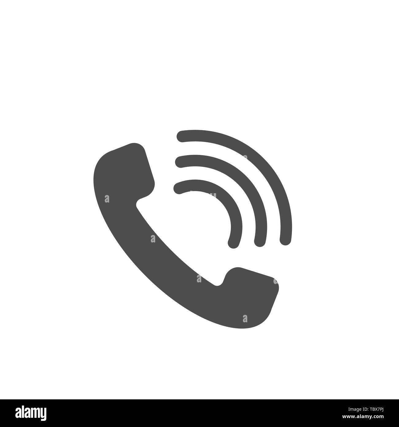 Simple Phone icon. Ringing phone icon, call center sign Vector ...
