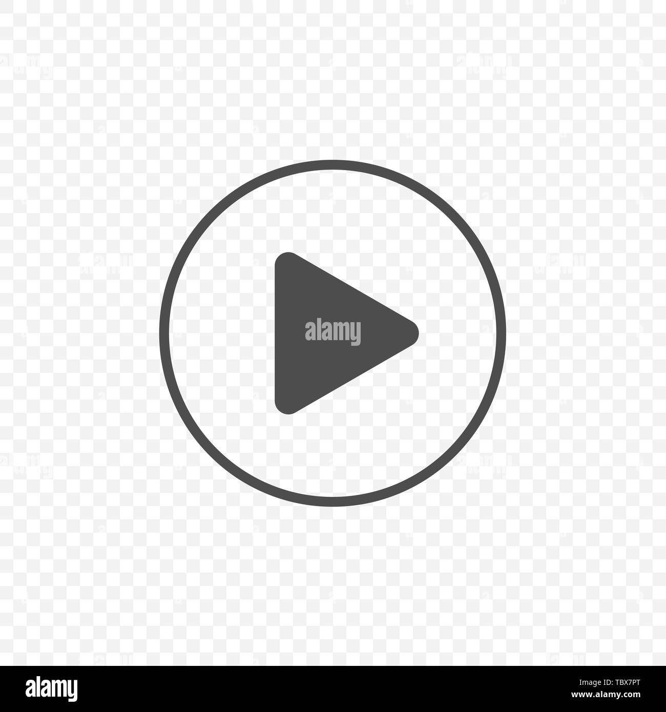 Play vector icon. Media player sign, Vector illustration Stock Vector ...