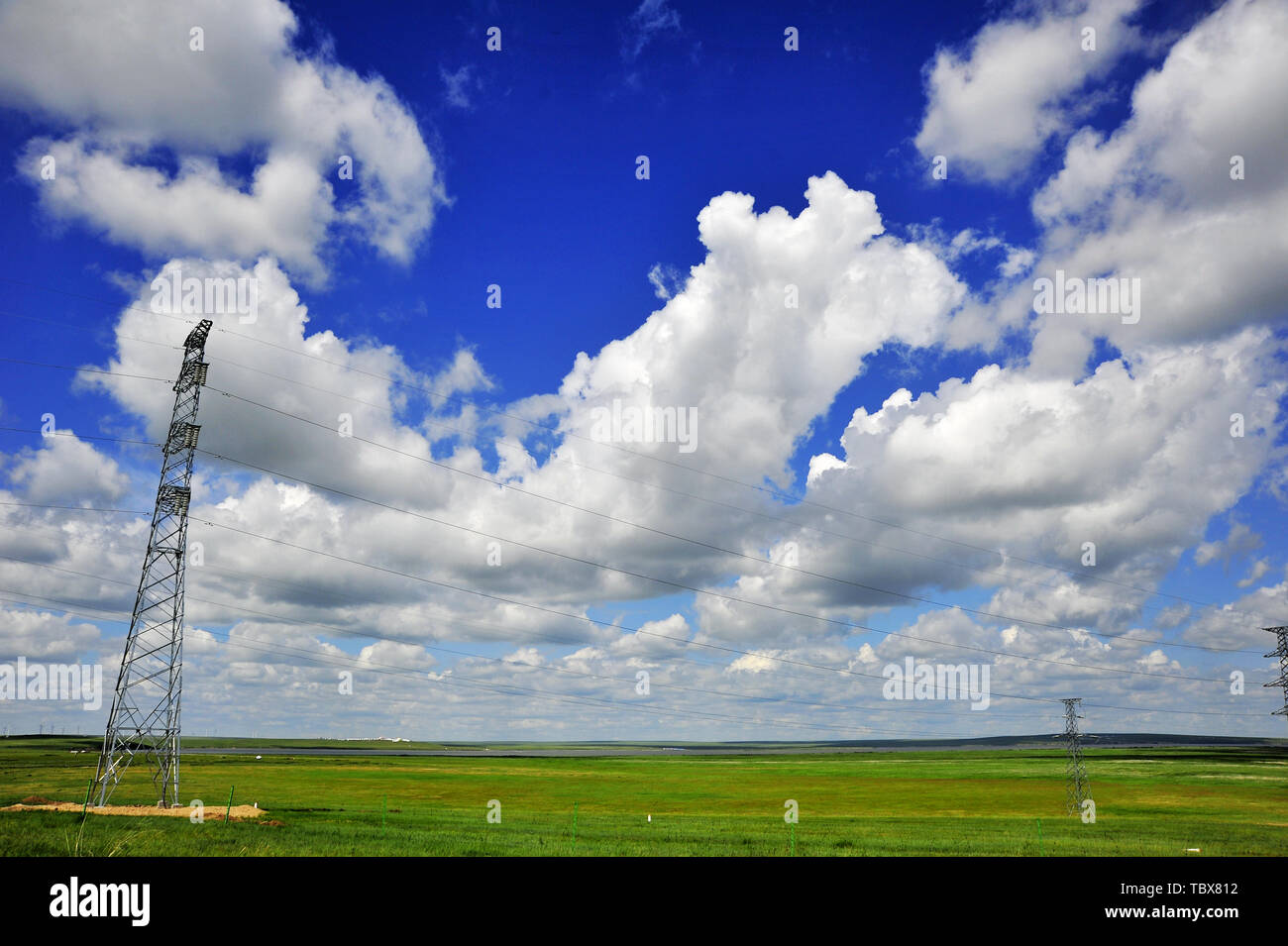 The Hulunbuir Prairie is beautiful Stock Photo - Alamy