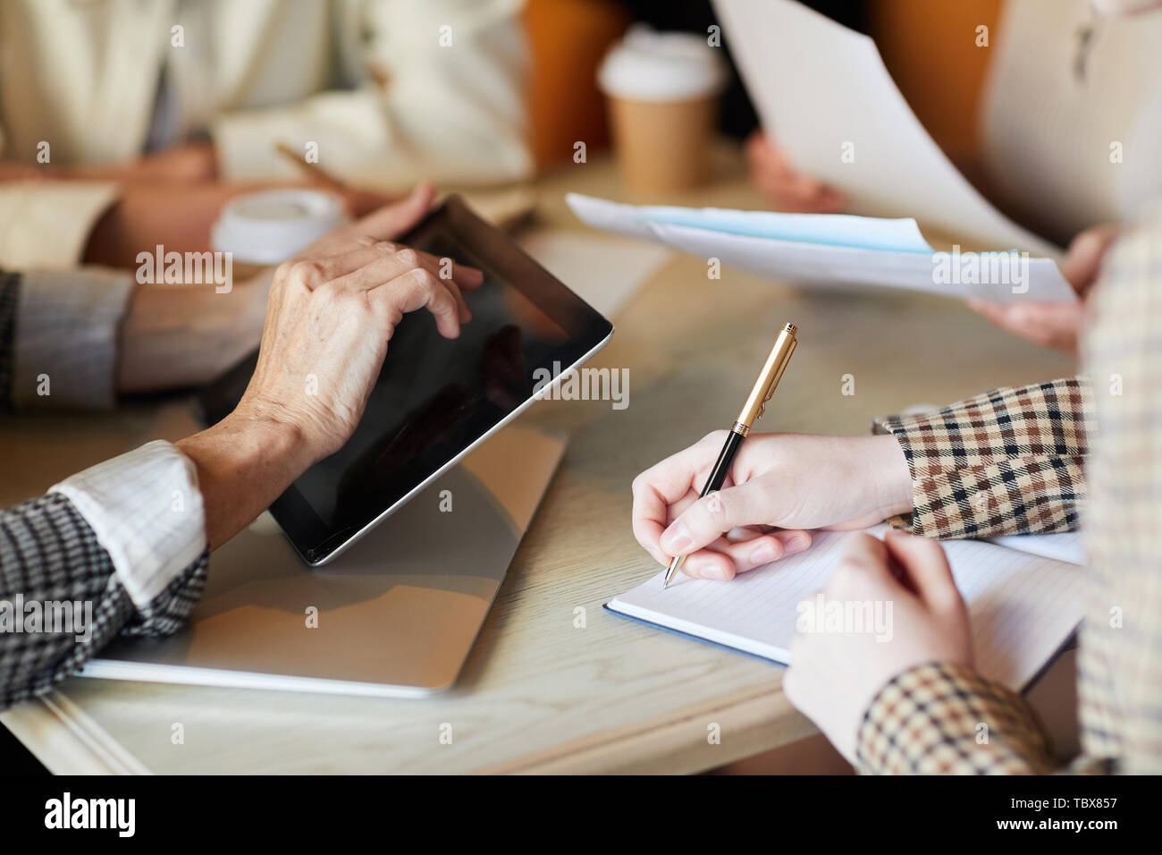 Job co workers hi-res stock photography and images - Alamy