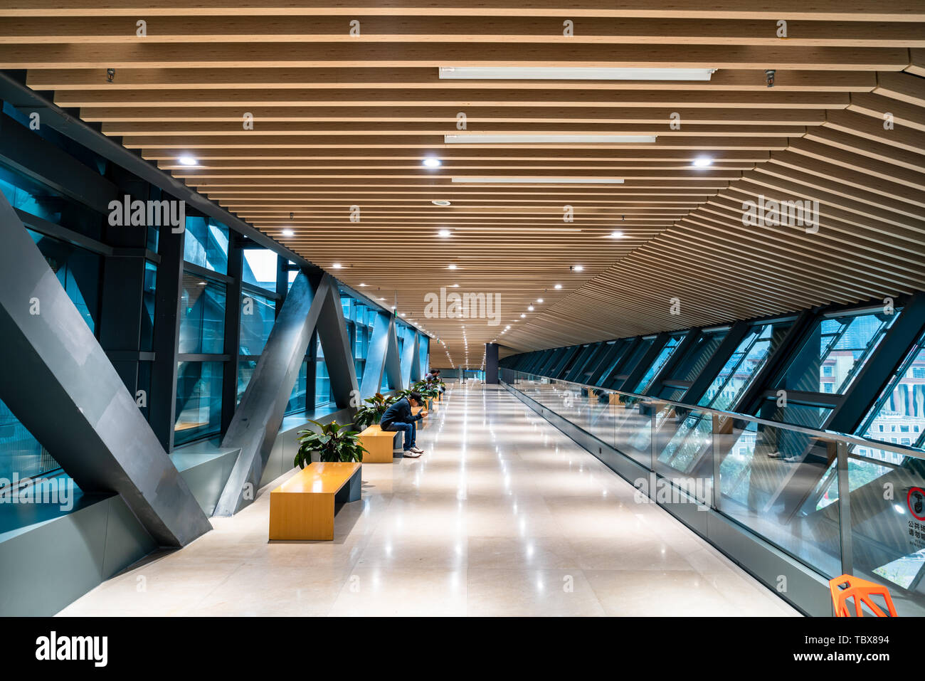 Top-floor steel structure of Chengdu Museum Stock Photo - Alamy
