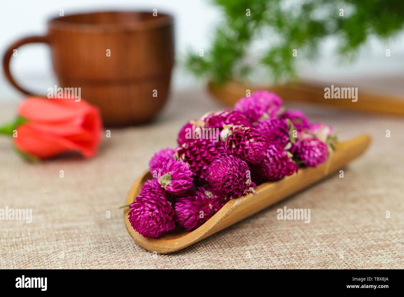 Thousand-day red flower tea Stock Photo - Alamy