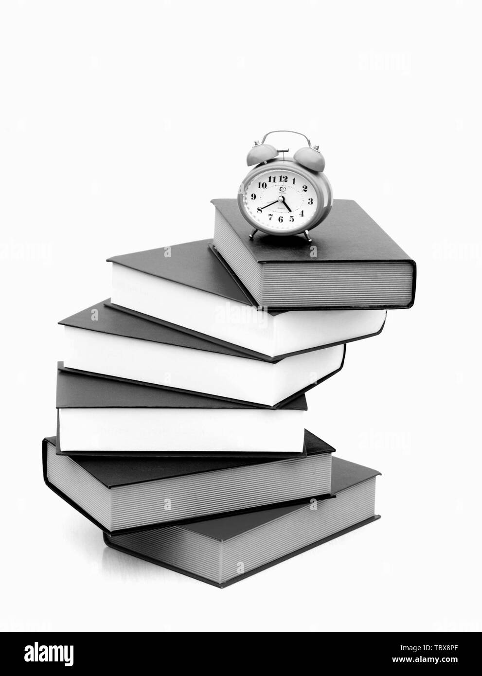 Piles books book Black and White Stock Photos & Images - Alamy