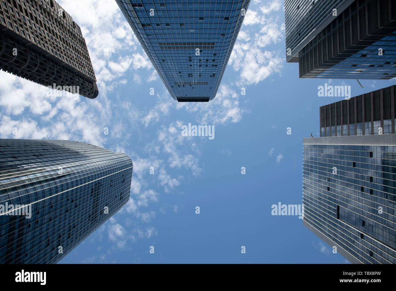 Looking up at the high-rise building building Stock Photo - Alamy