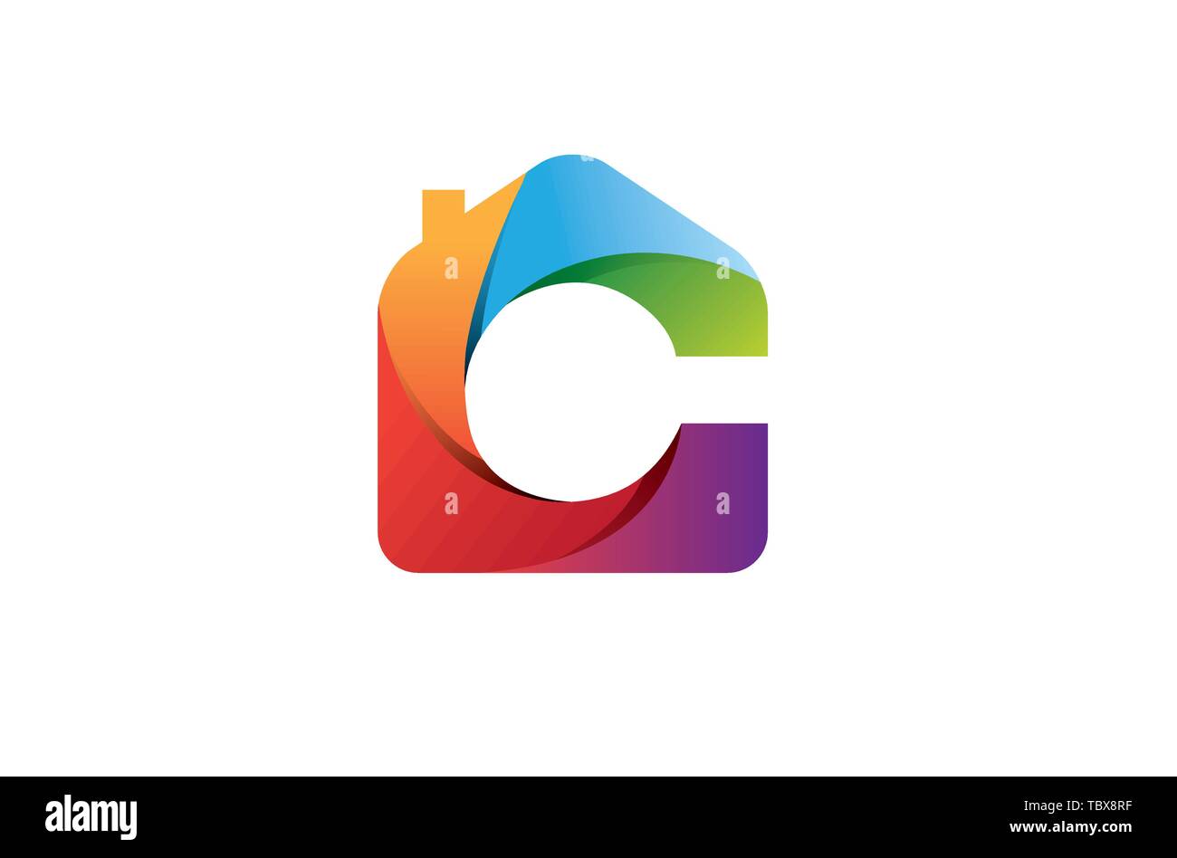 Colorful Home Logo Vector Symbol Design Illustration Stock Vector Image ...