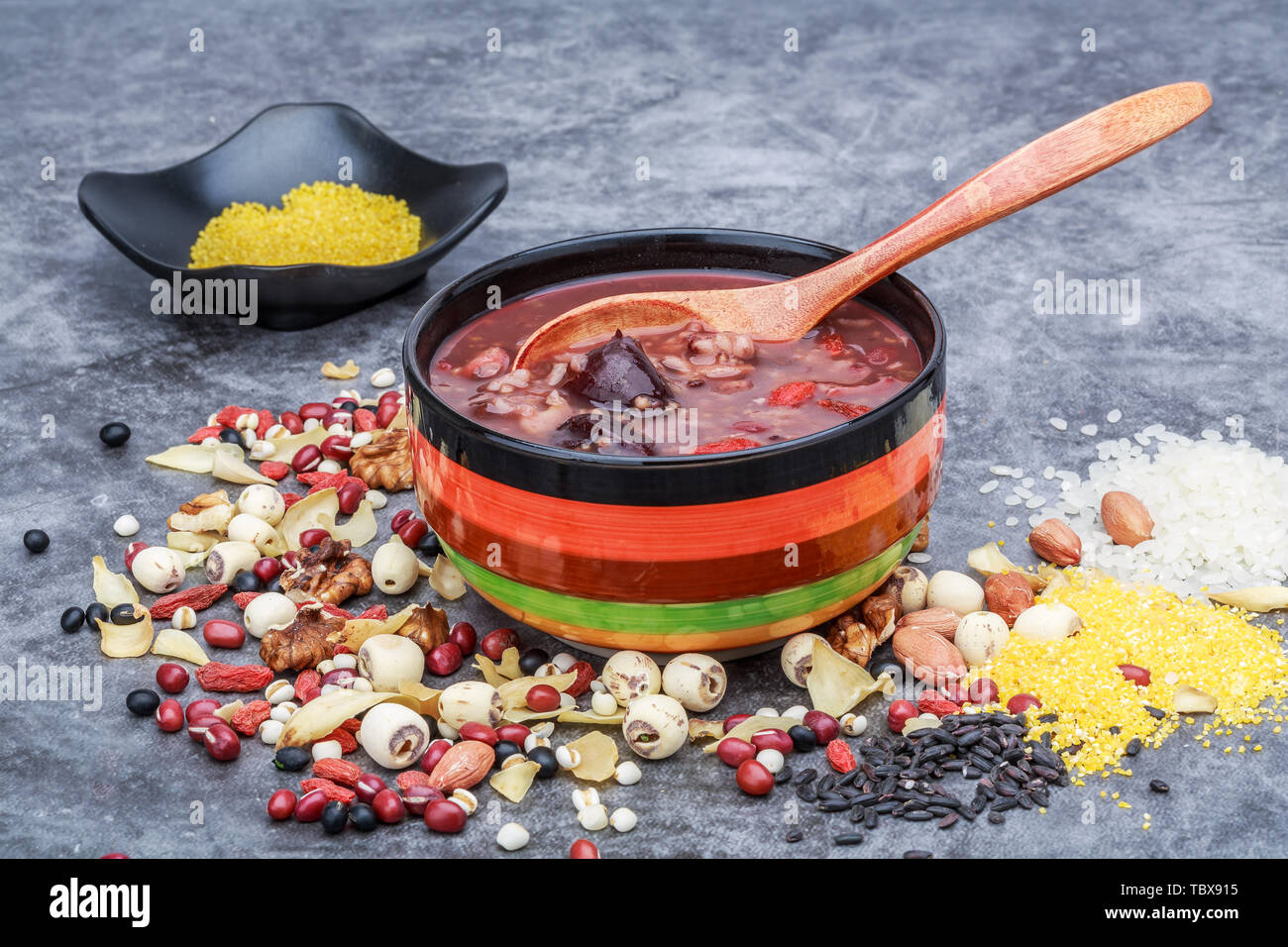 Red bean date porridge hi-res stock photography and images - Alamy