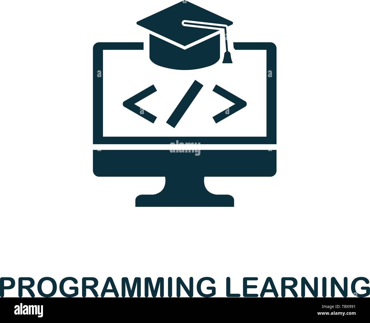 Programming Learning Icon Creative Element Design From Programmer Icons Collection Pixel