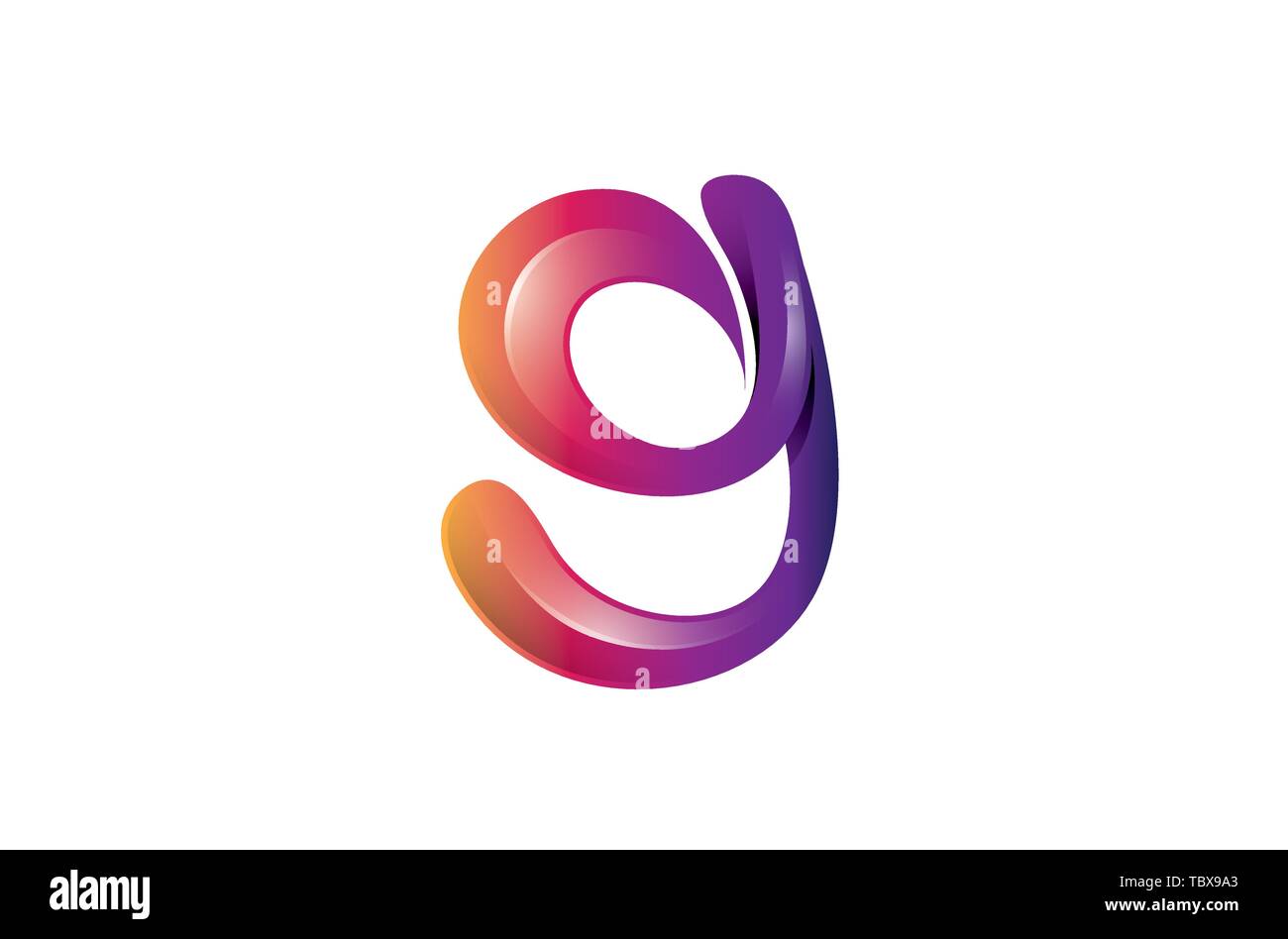 Creative G Colorful Letter Logo Design Illustration Stock Vector Image ...