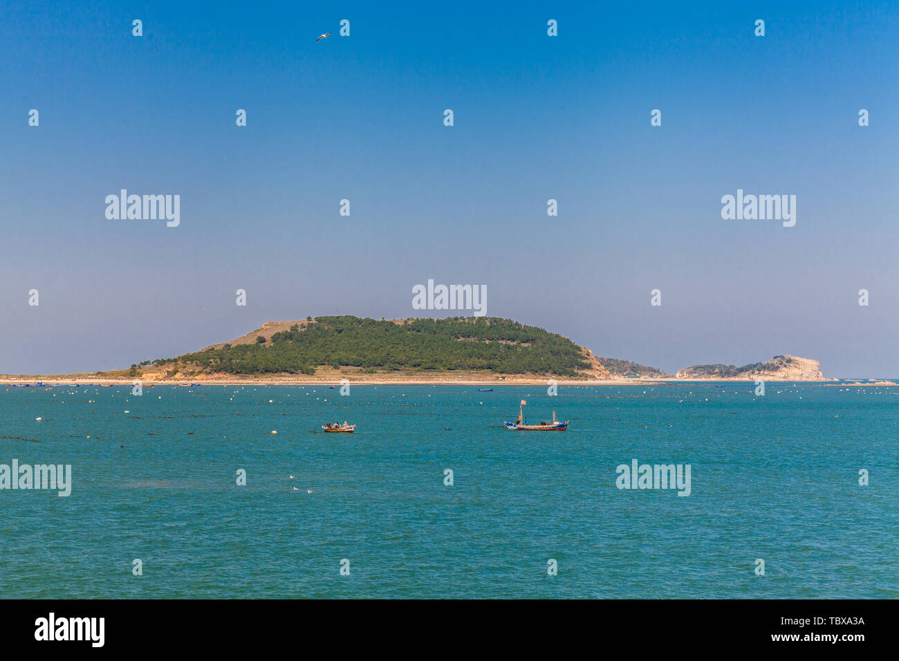 Bohai Sea Scenery of Penglai Changshan Islands, Yantai, Shandong ...