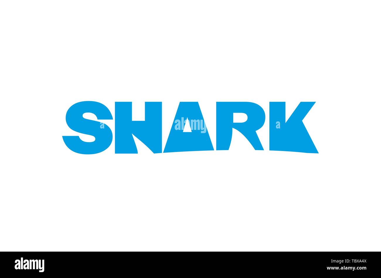 Shark Logo Blue Text Vector Design Illustration Stock Vector Image ...