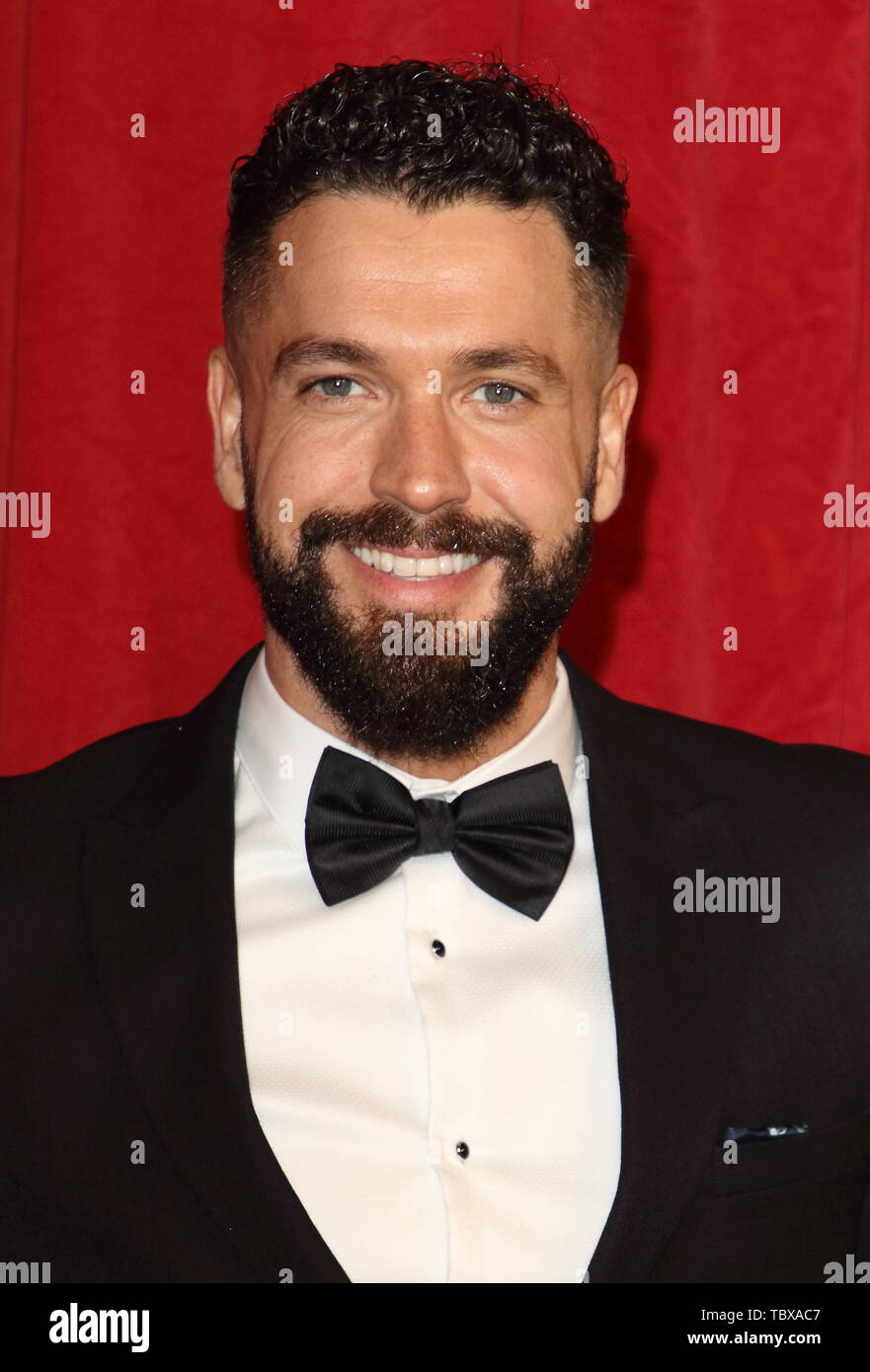 Manchester. UK. Shayne Ward at the The British Soap Awards 2019 red ...