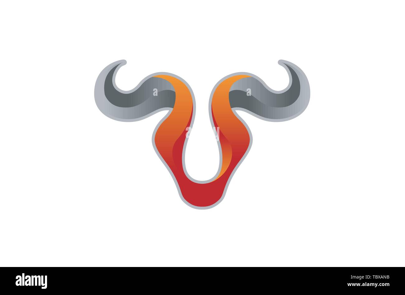 Bull logo vector hi-res stock photography and images - Alamy