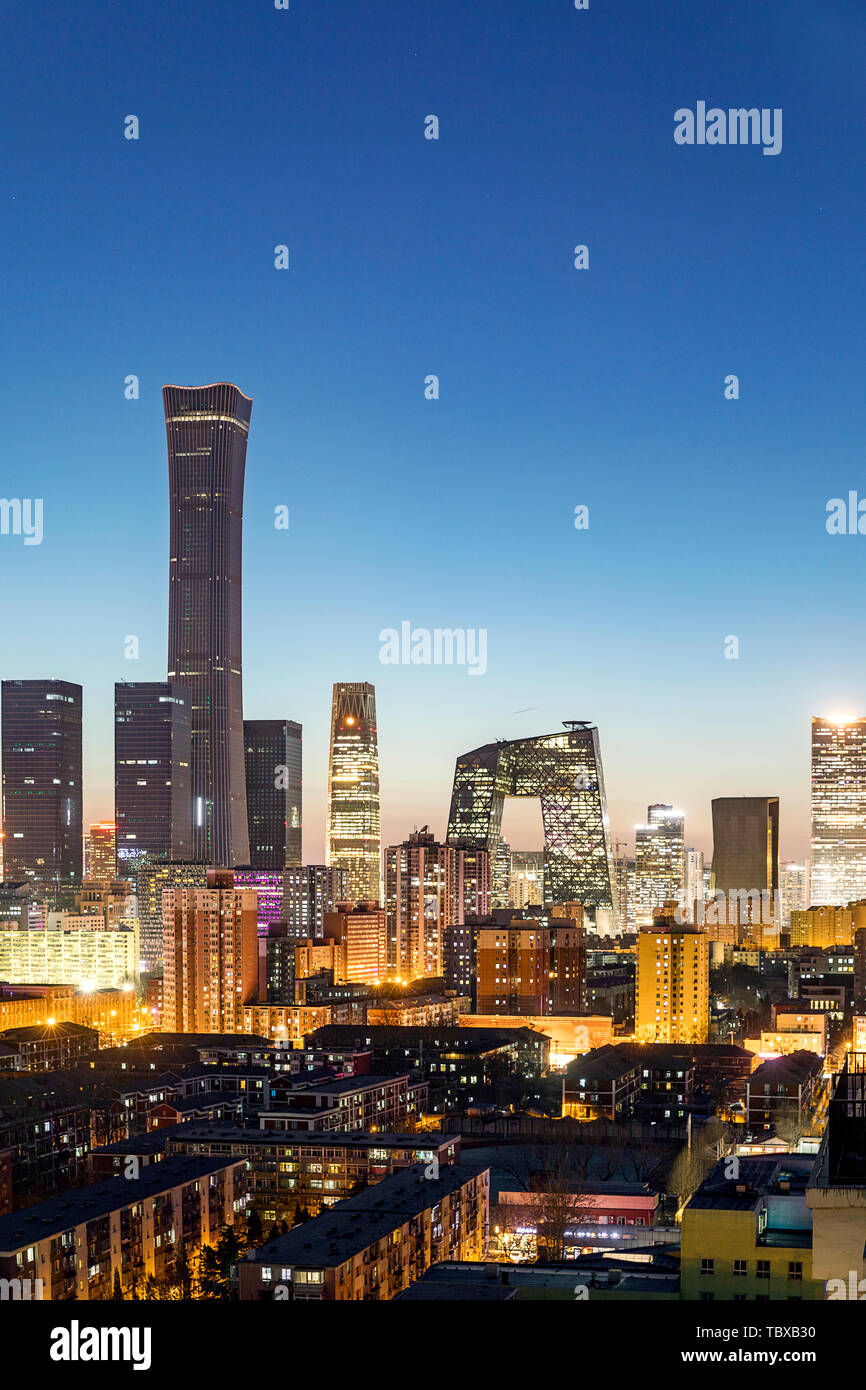 China Beijing Financial Center, International Trade Circle Stock Photo ...