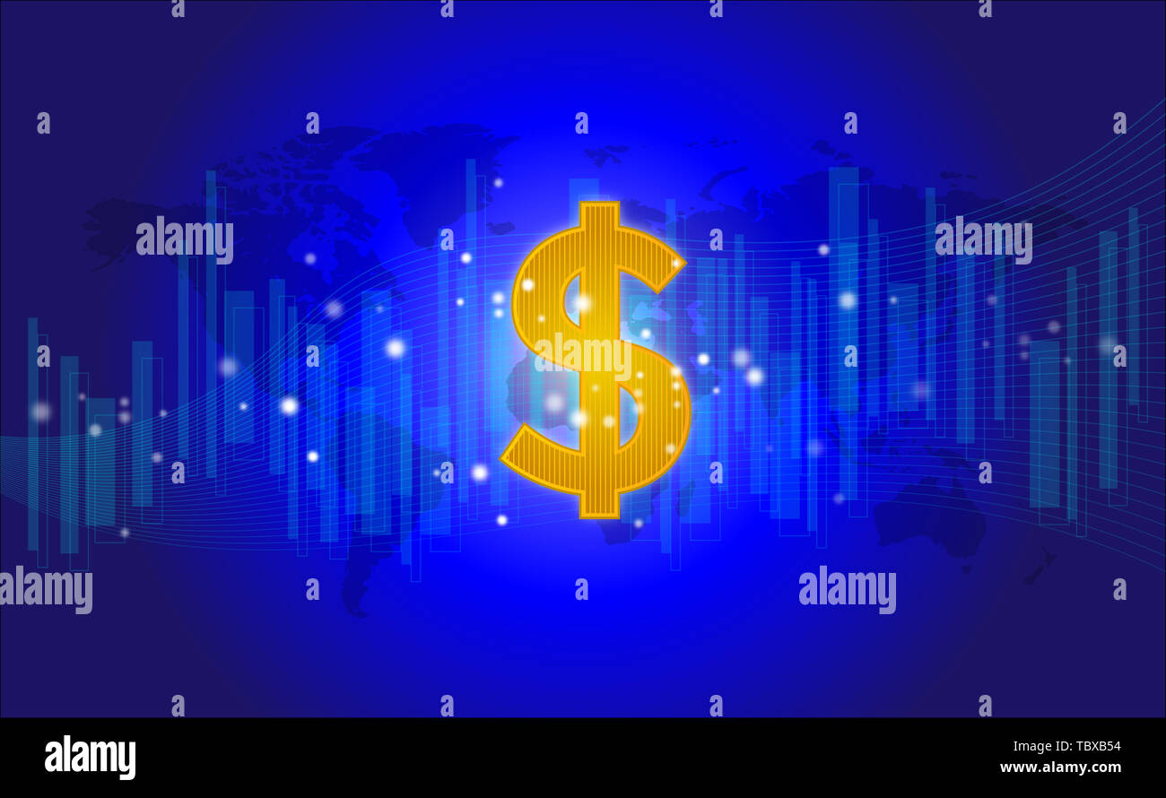 Digital financial currency concept map Stock Photo - Alamy