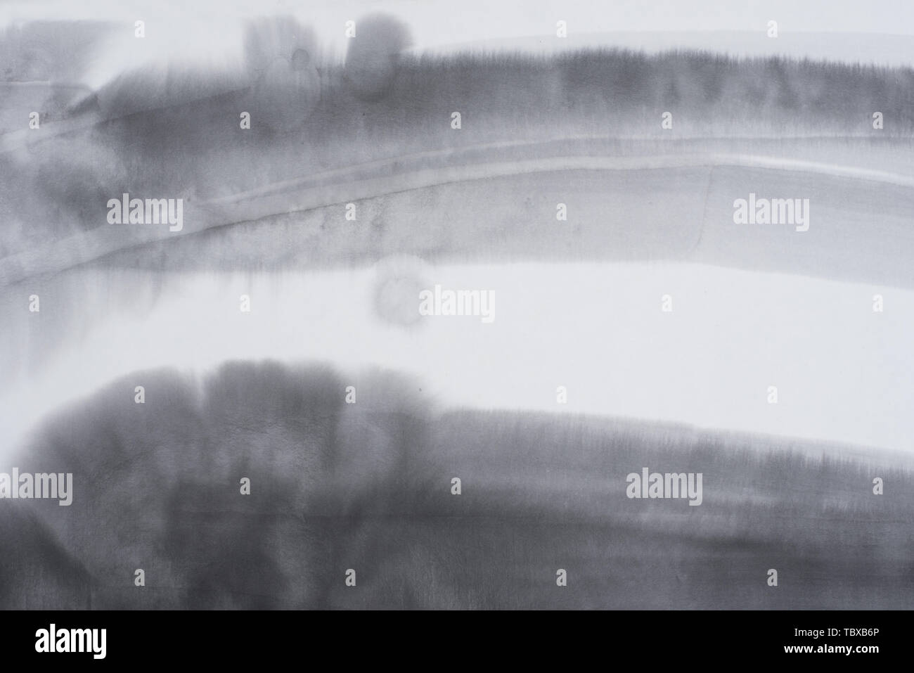 Abstract landscape ink background Stock Photo - Alamy