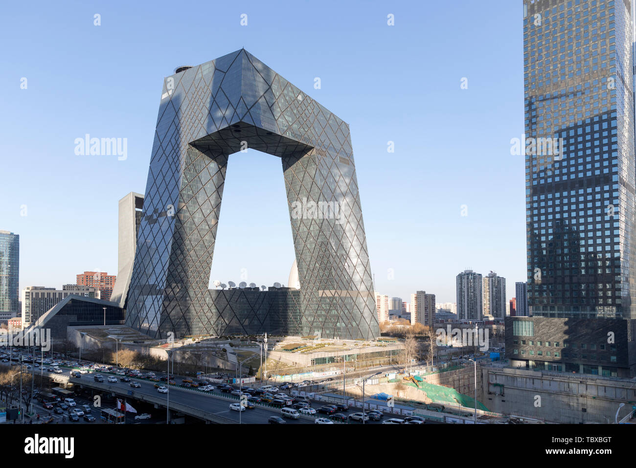 CCTV headquarters building, Beijing Business District, China Stock ...