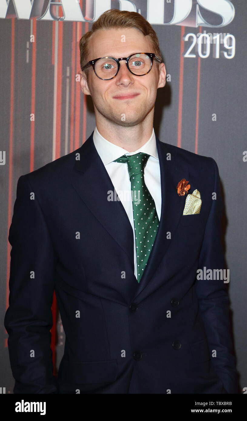 Manchester. UK. Jamie Borthwick at the The British Soap Awards 2019 red ...