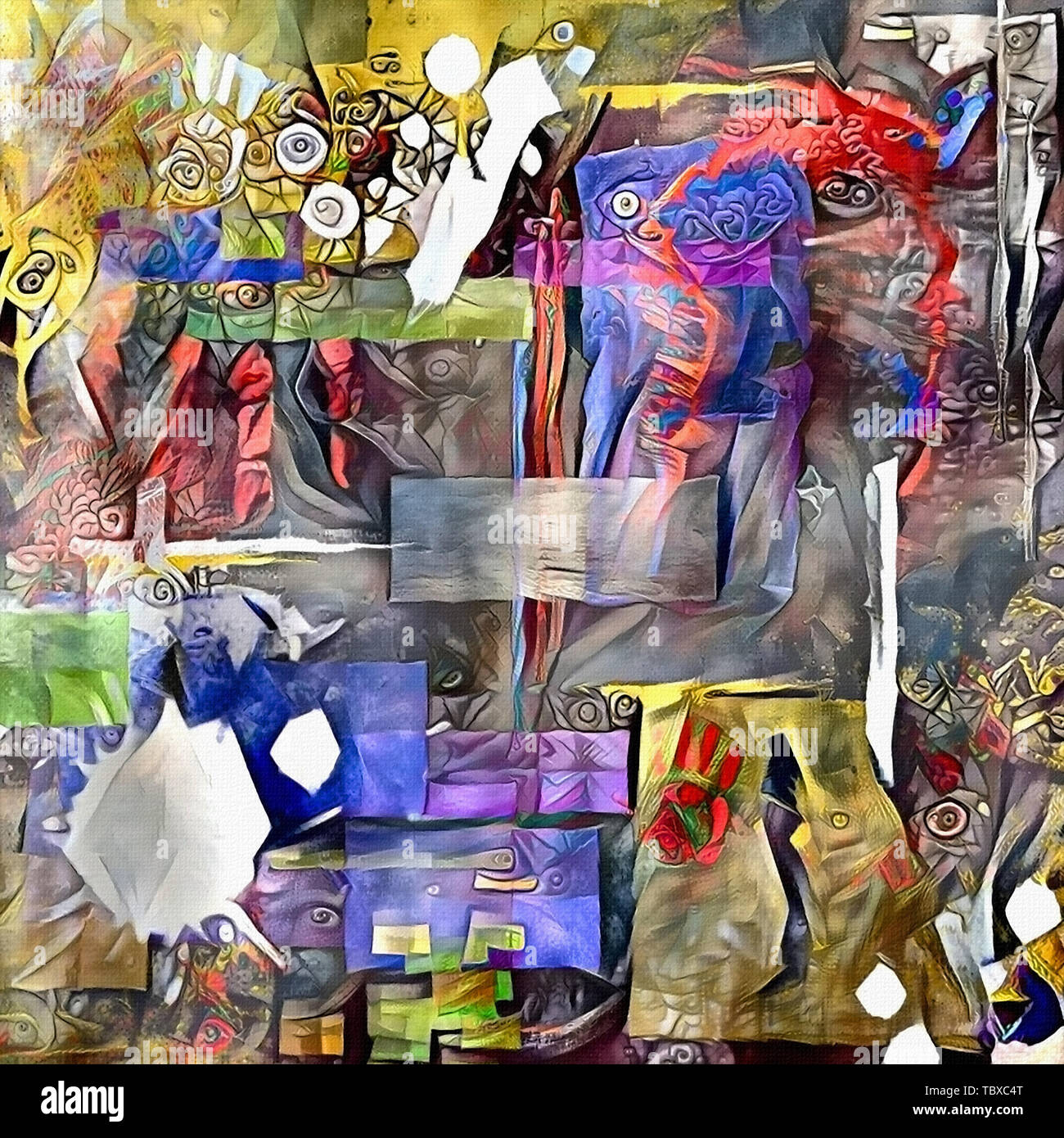 Classic trend of abstract painting Stock Photo - Alamy