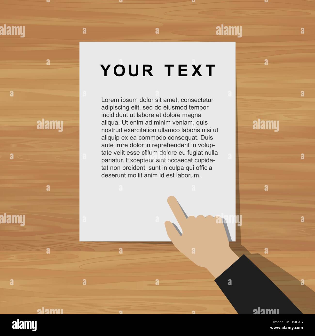 Finger pointing right direction Stock Vector Images - Alamy