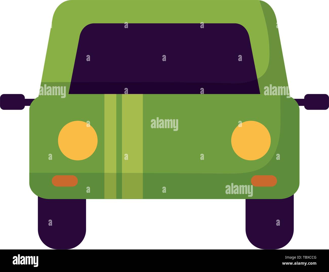 green car vehicle vector illustration Stock Vector Image & Art - Alamy