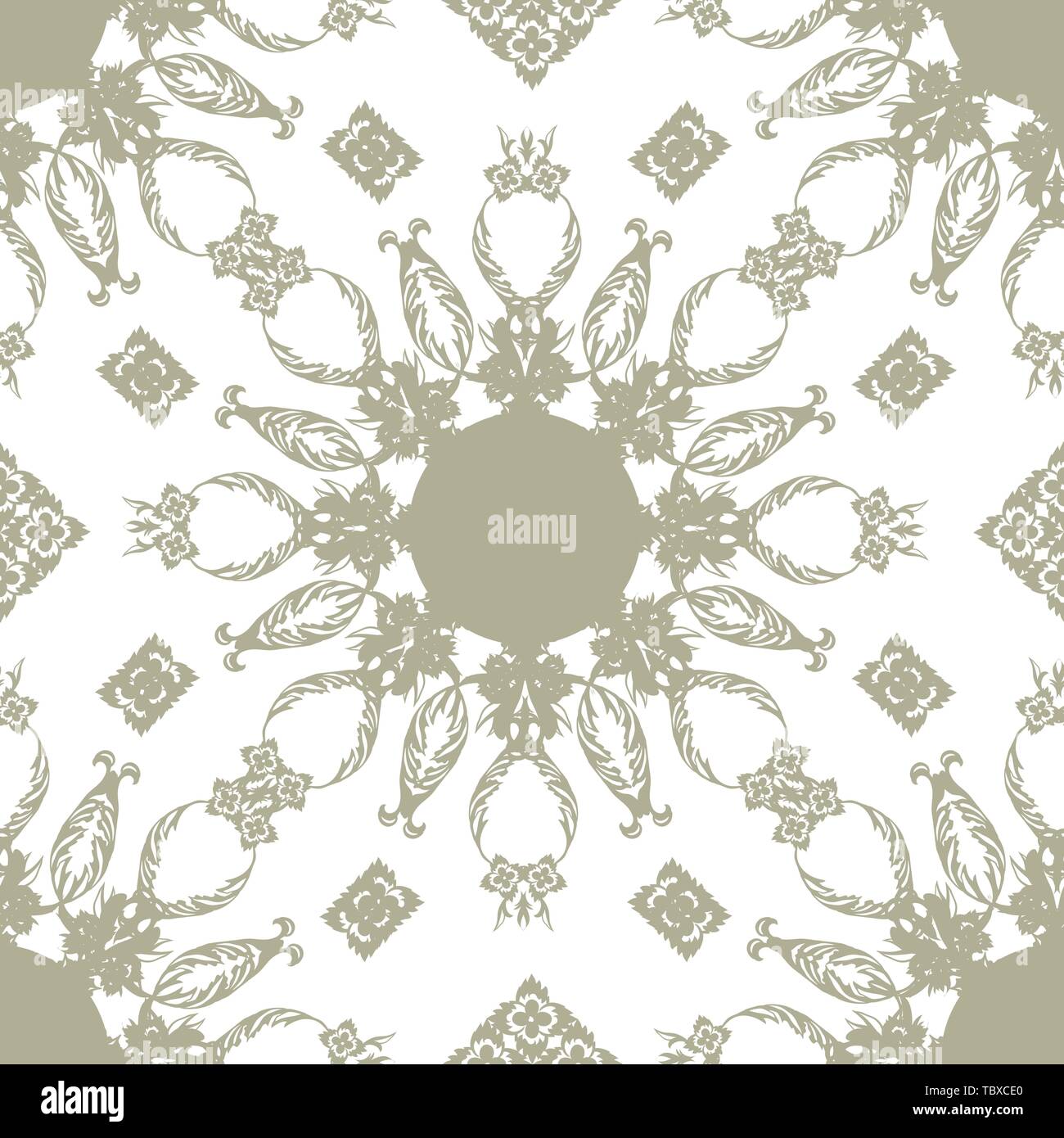 Renaissance seamless ornament. Vector illustration Stock Vector Image ...