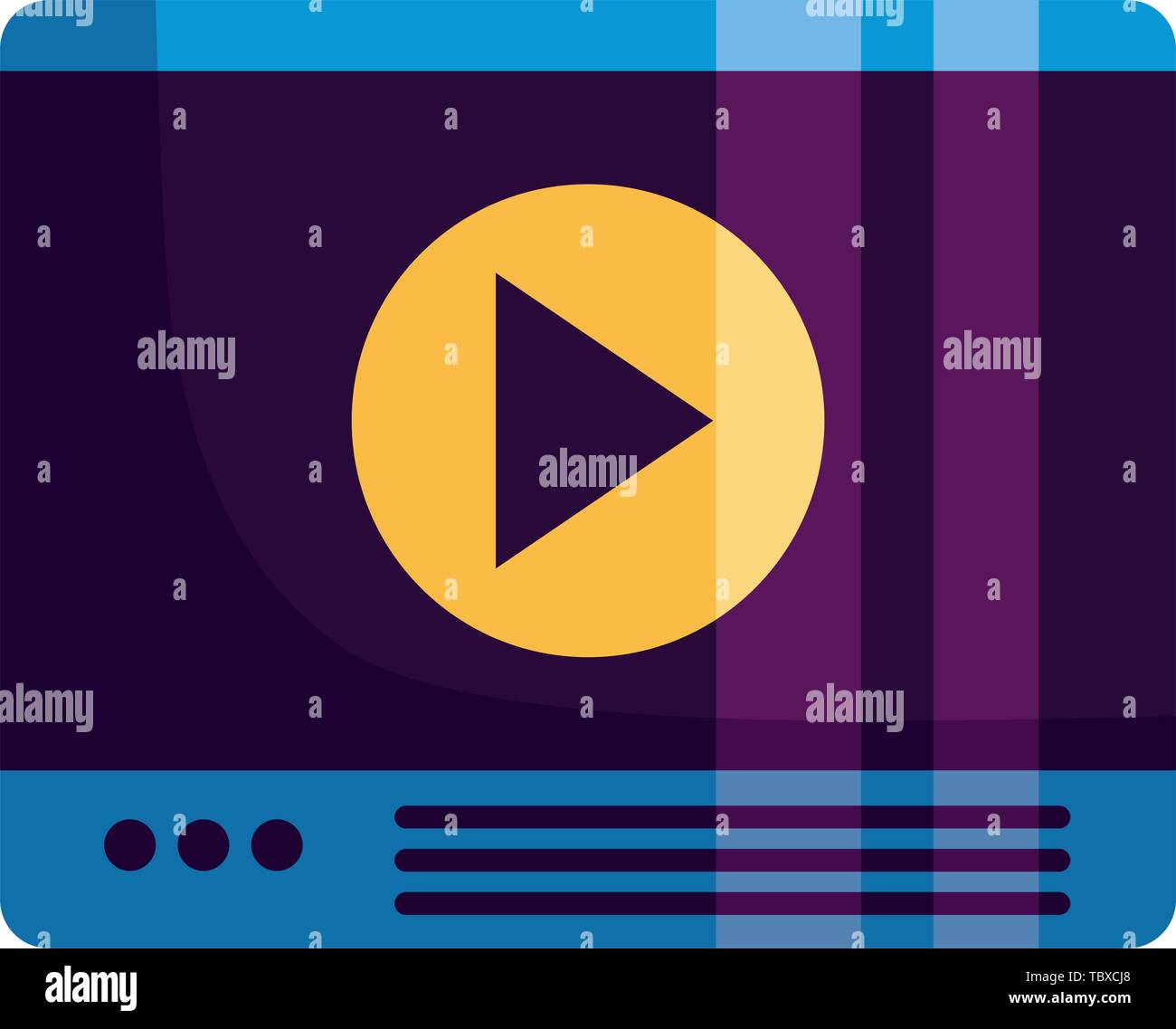 website video player vector illustration Stock Vector Image & Art - Alamy