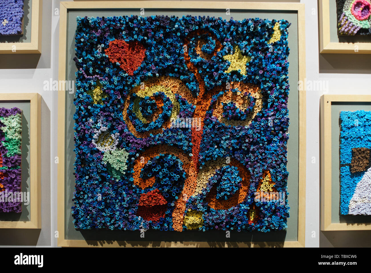 Children's art works Stock Photo - Alamy