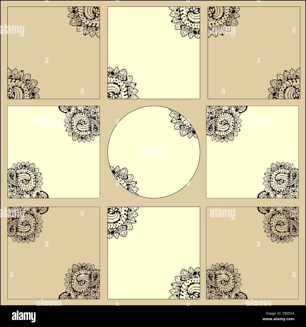 Decorative page Stock Vector Images - Alamy