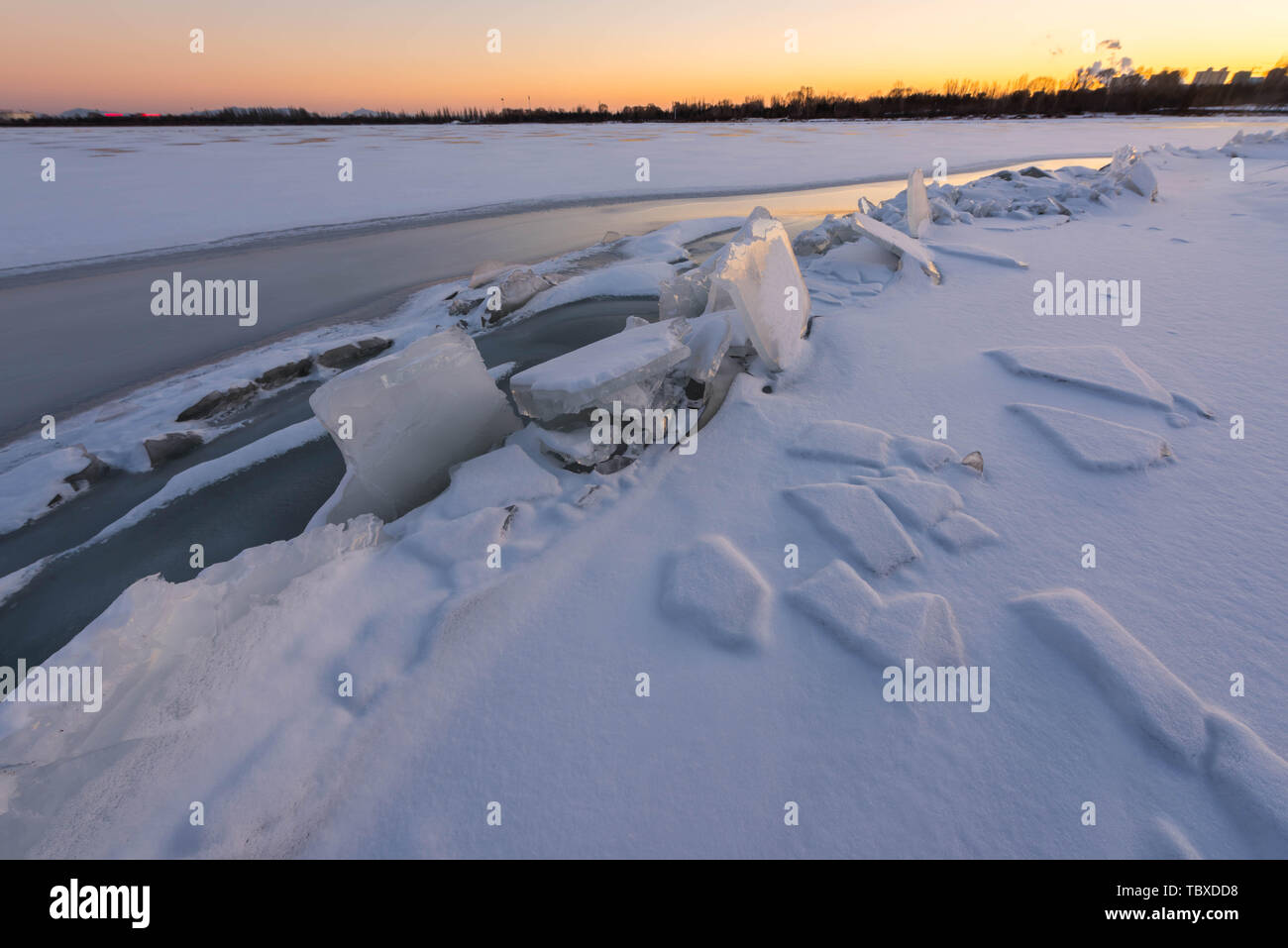 Snow and ice Stock Photo - Alamy