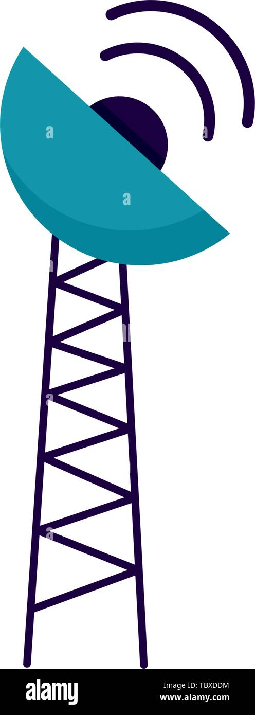 antenna transmission signal vector illustration Stock Vector Image ...