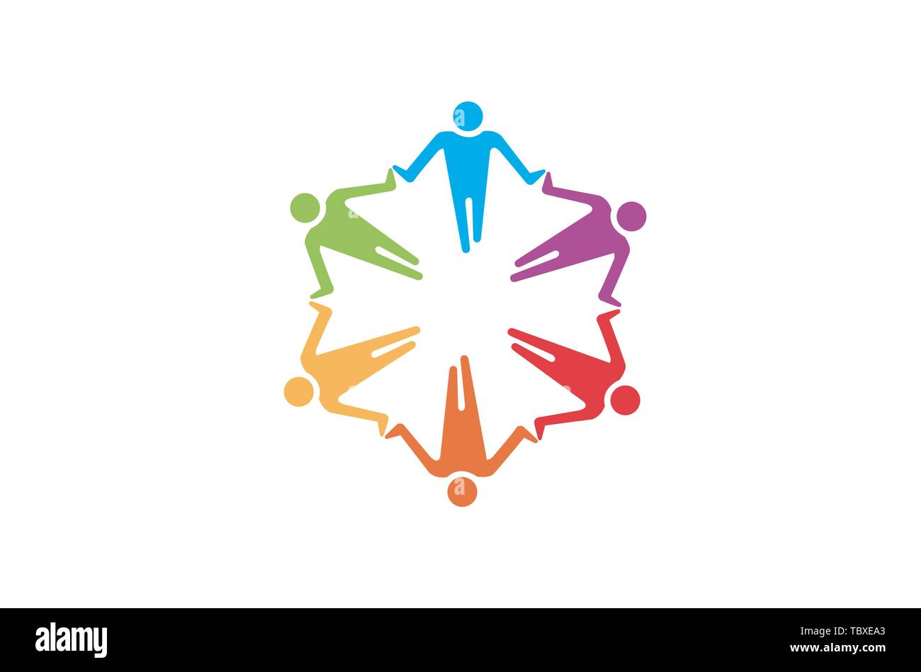 Colorful Abstract People Logo Vector Symbol Design Illustration Stock ...