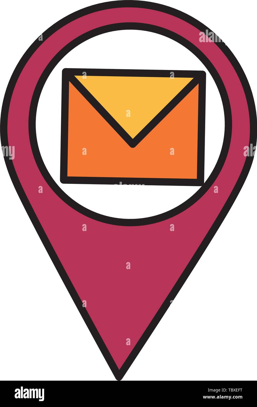 navigation pointer mail vector illustration Stock Vector Image & Art ...