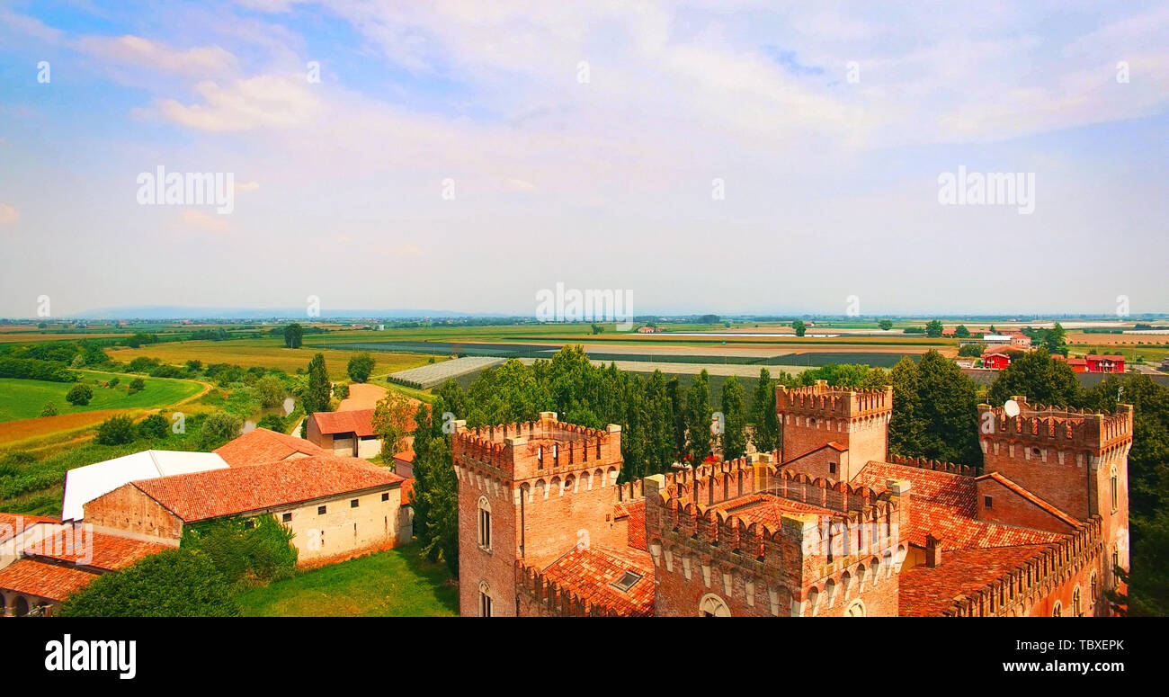 Verona, Italy - July 15, 2018: Beautiful old italian castle hosting ...